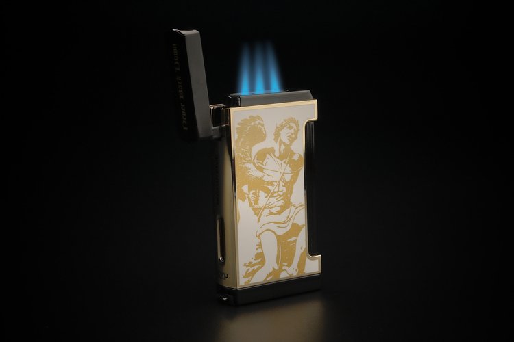 Prometheus God of Fire “Never Back Down” Ultimo X Plated in Gold on Wh ...